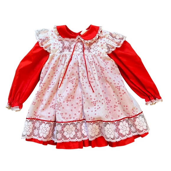 Bryan | Dresses | Bryan Vintage Twopiece Red And White Valentines Day ...